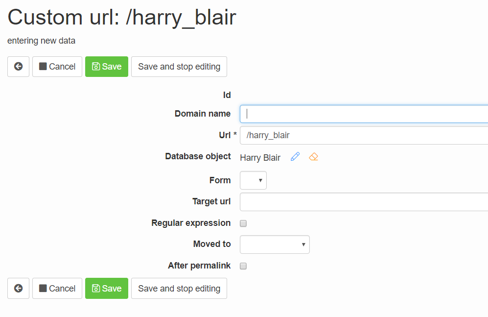Custom (user friendly) URLs (Page)